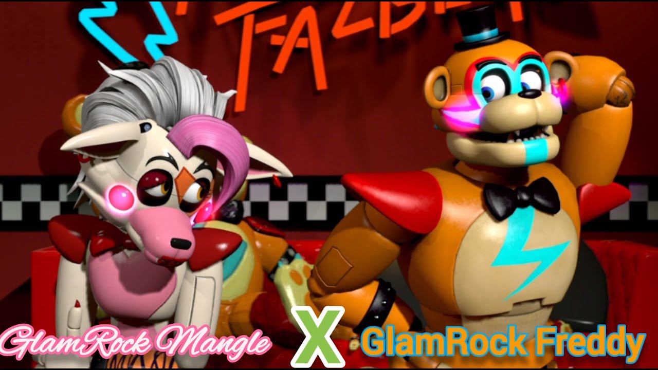 (FNAF SB SFM) GlamRock Mangle X GlamRock Freddy - YouTube
