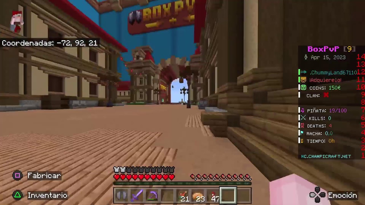 Minecraft Primera vez en boxPvP - YouTube