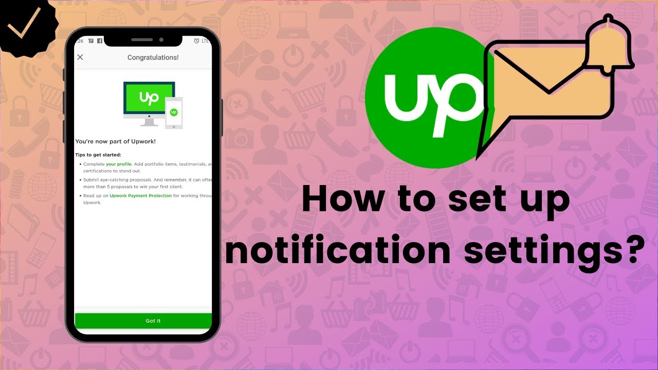How to set up notification settings on Upwork? - Upwork Tips - YouTube