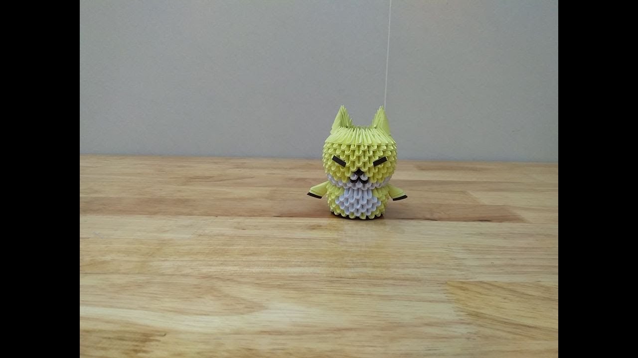 3D Origami Dog - YouTube