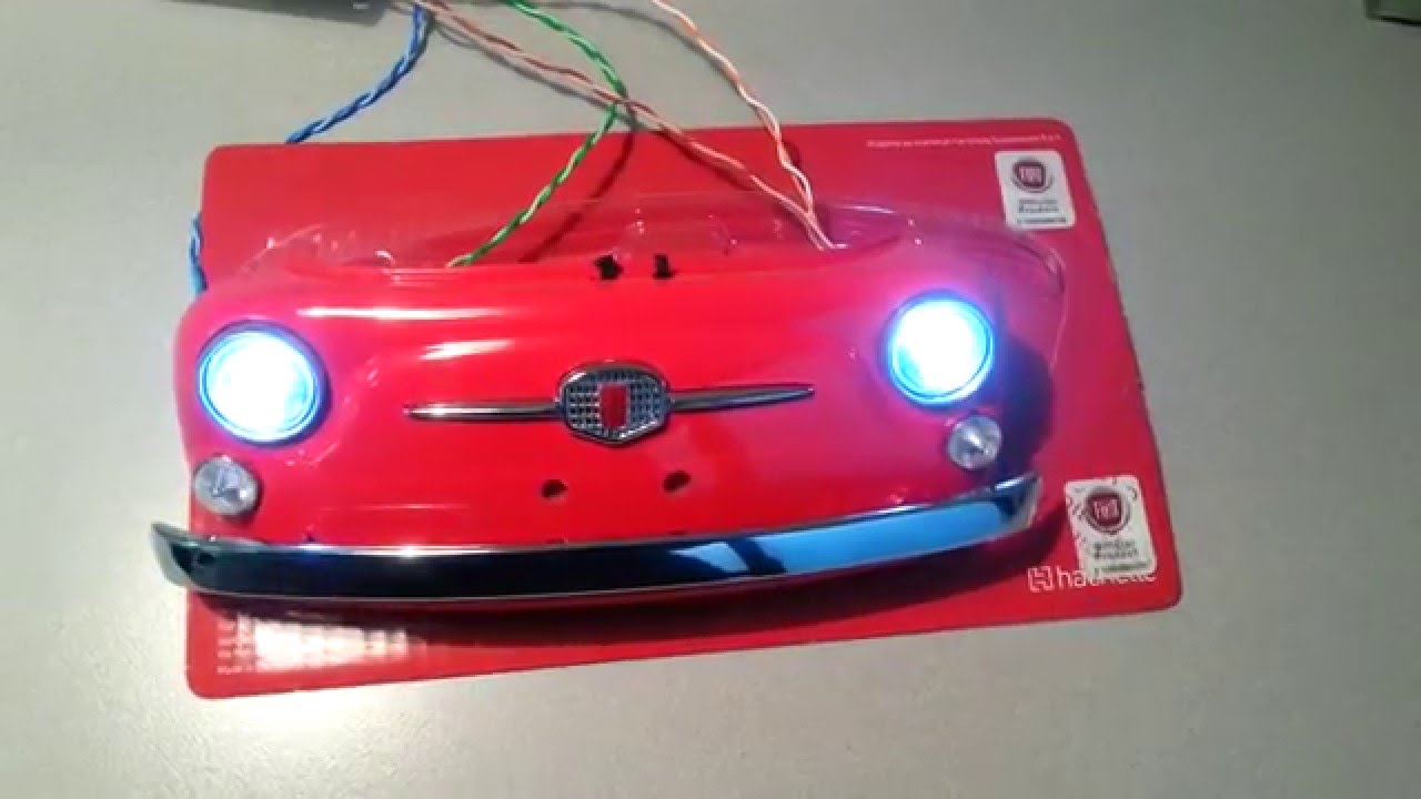 Fiat 500 model Usb powered... - YouTube