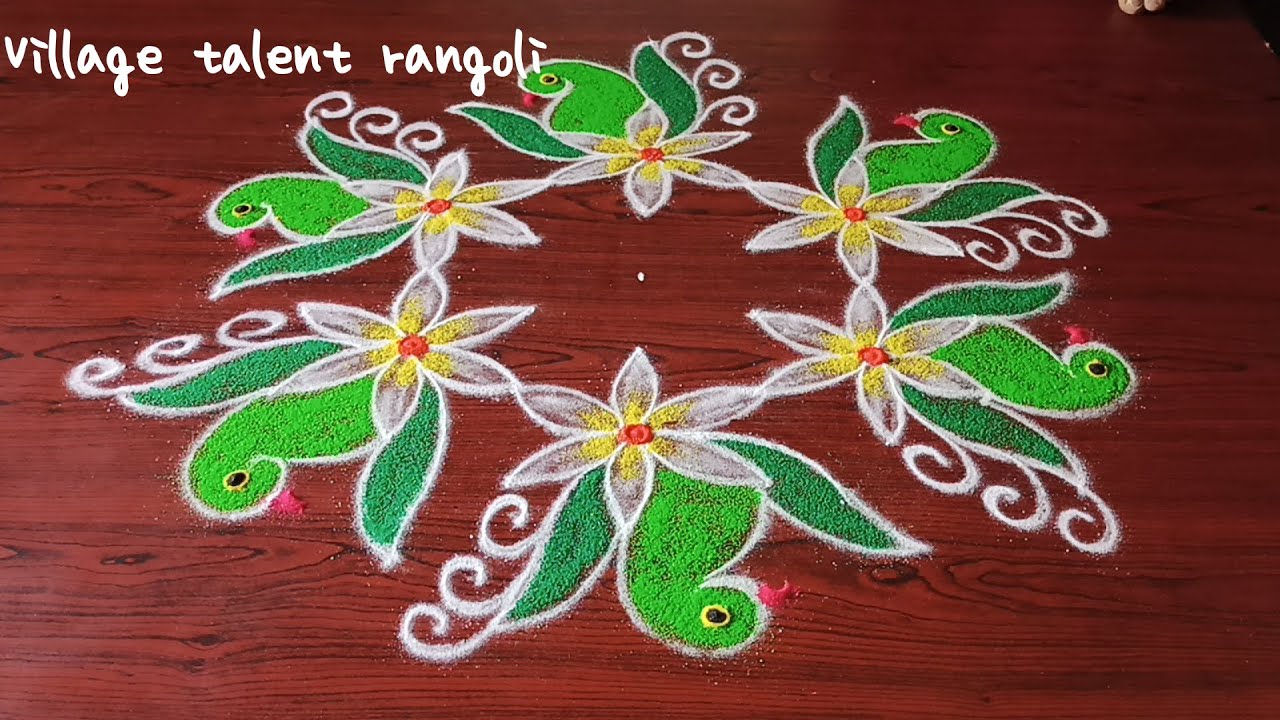best peacock rangoli designs for dasara festival|kadapa muggulu chapter ...