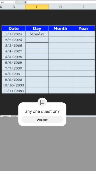 Date And Month And Year Formula In Ms Excel Tips Msexcelformula Msexceltricks Text Excelformula