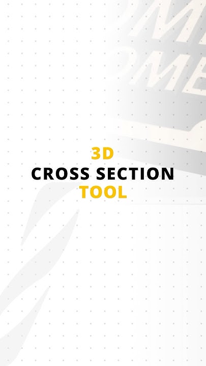 NEW 3D CROSS SECTION TOOL - VCarve & Aspire in V12 #shorts - YouTube