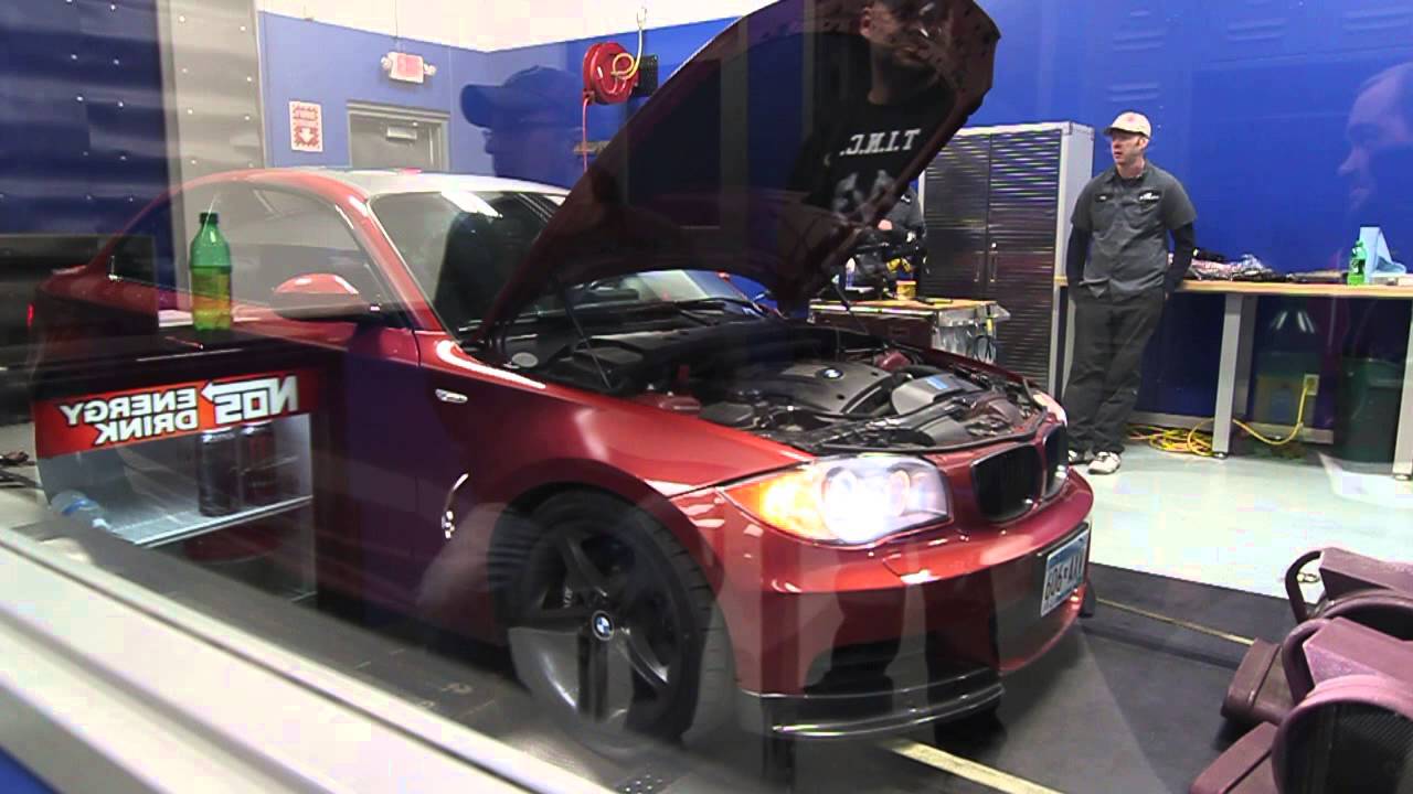BMW 135i A/T N54 JB4 tuned dyno pull - YouTube
