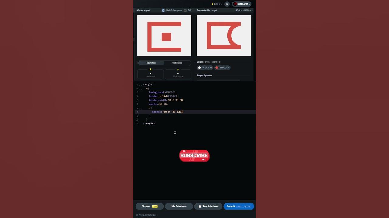 15/12/2024 - CSS battle - Daily Challenge Solution - 100% Match | #html #css #cssbattle - YouTube