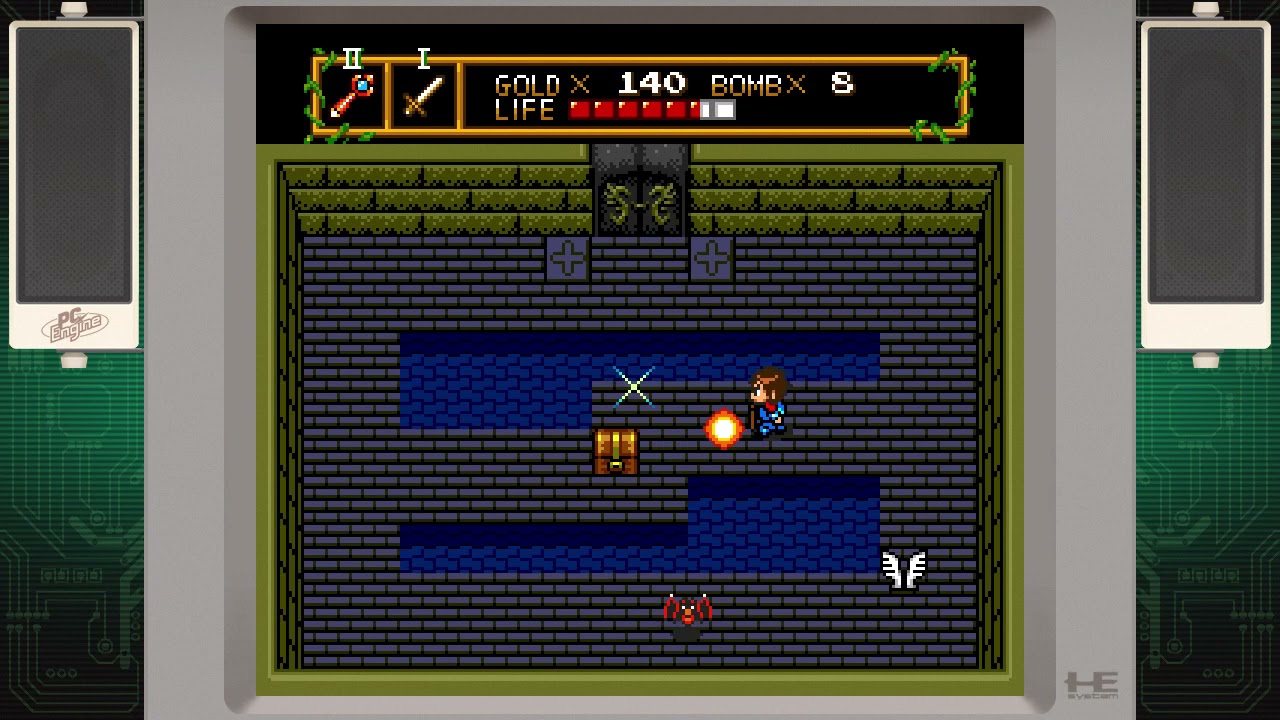 PCE Neutopia Walkthrough Part 4. 2nd Crypt (뉴토피아 공략 4 ISTOM 동굴) - YouTube