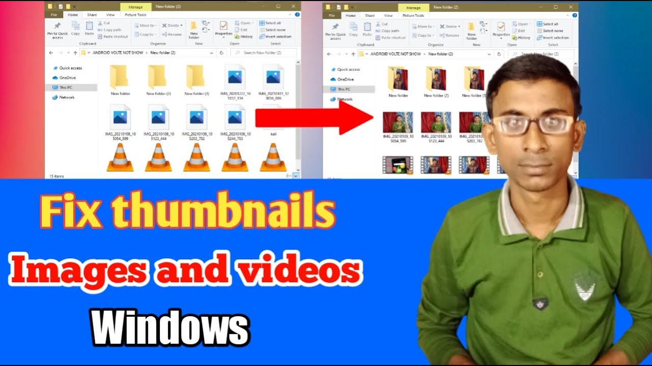 How to fix images thumbnails not showing windows || Fix videos ...