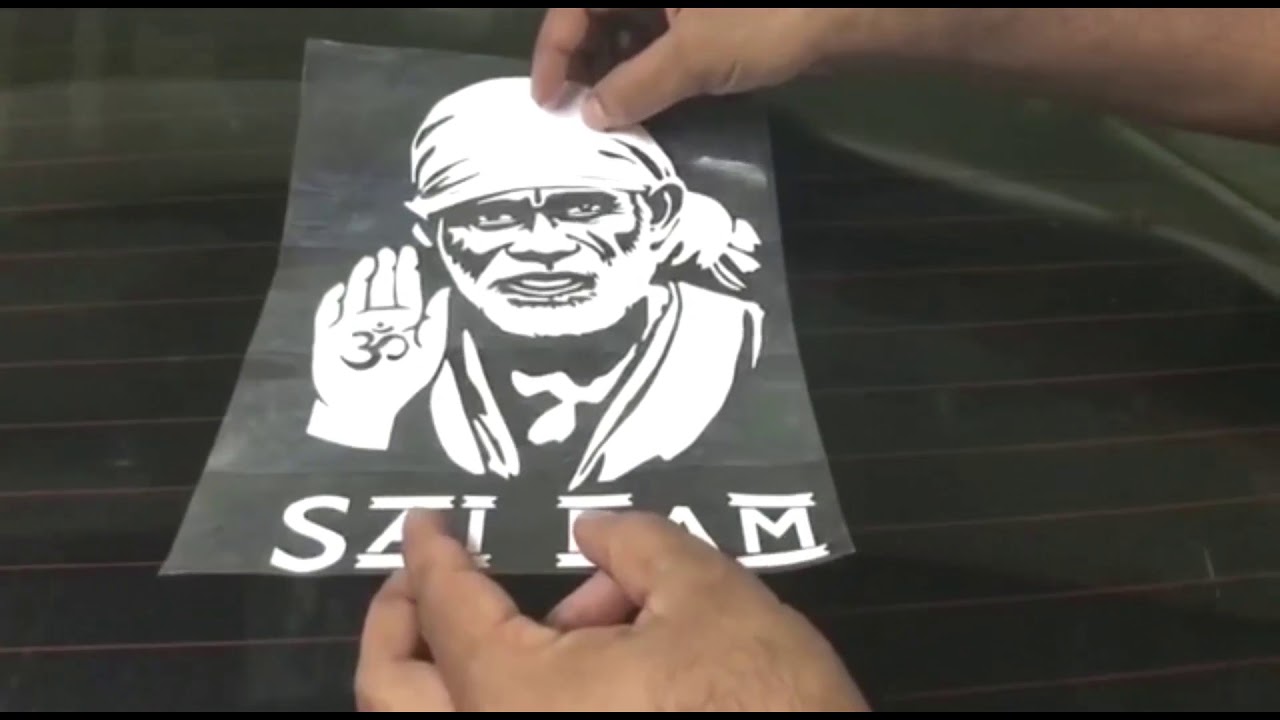 How To Paste Car Sticker - YouTube