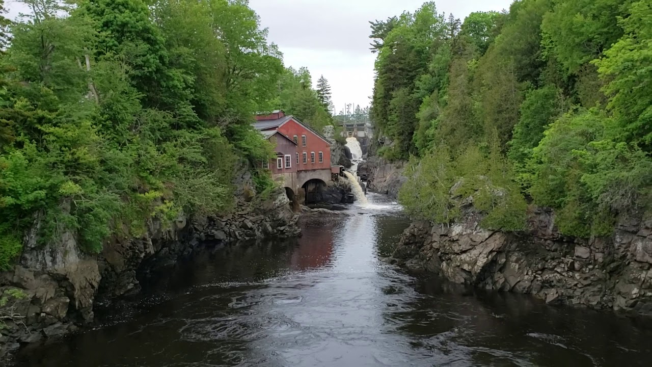 Saint George New Brunswick Red Mill Gorge and Waterfalls - YouTube