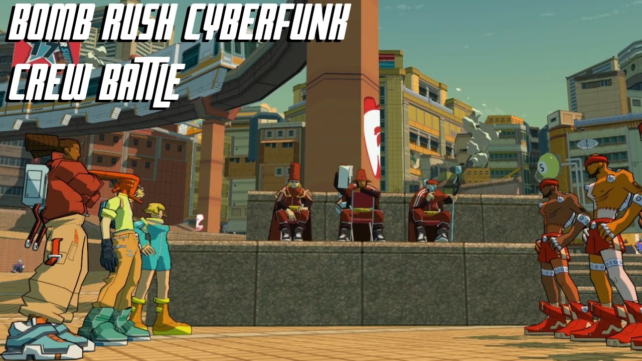 Bomb Rush Cyberfunk - Crew Battle vs. The Franks (PC Gameplay) - YouTube