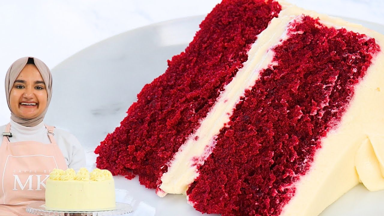 Super moist, traditional RED VELVET CAKE recipe with ERMINE FROSTING ...