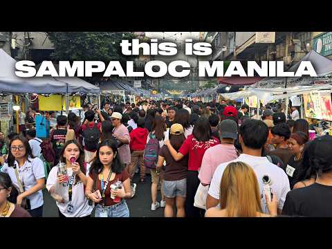 Walking Insane Crowds in Sampaloc Manila Philippines [4K HDR]