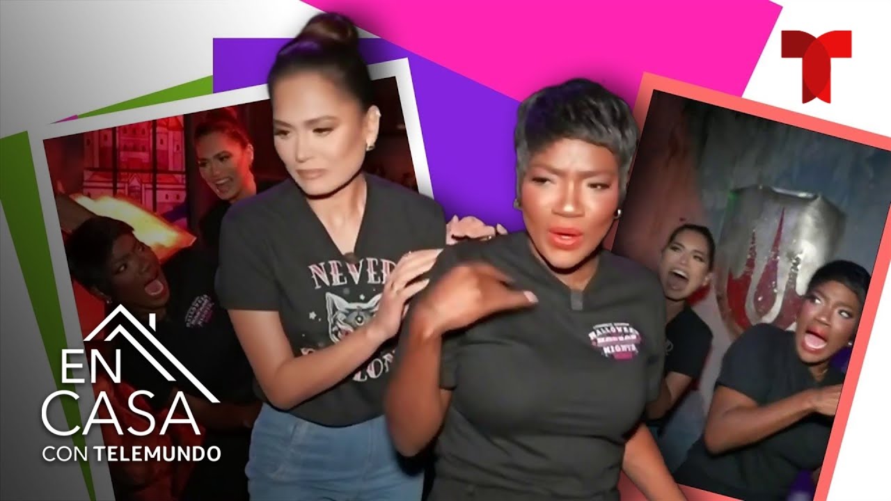 Chiky y Andrea enfrentan sus miedos en una casa de terror | En Casa Con ...