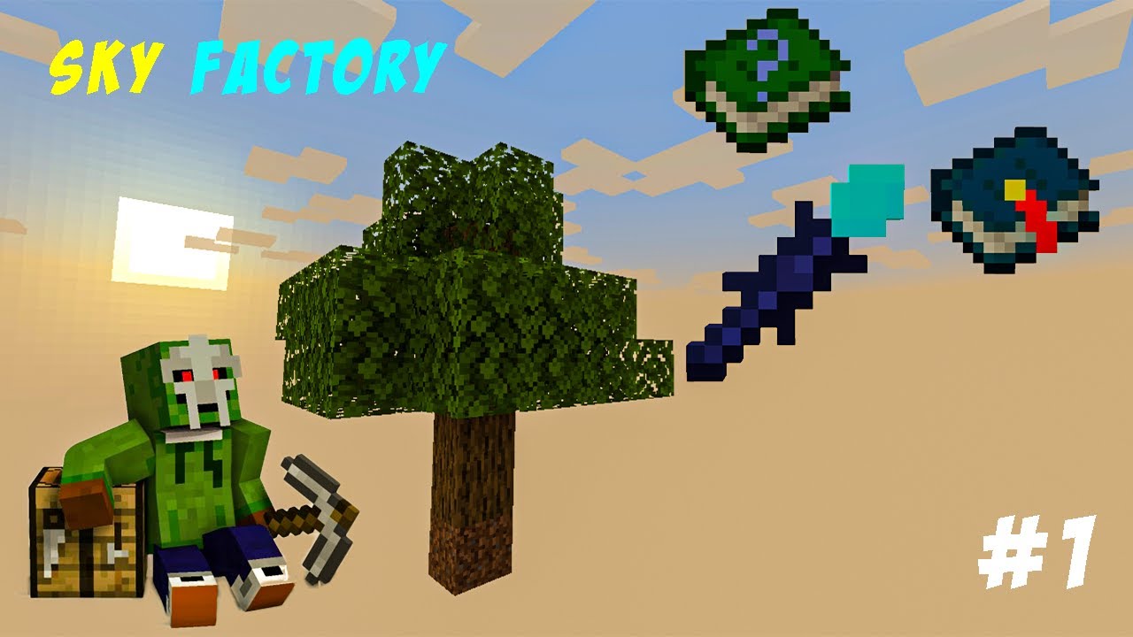 Surviving With Only 1 Dirt and 1Tree | Sky Factory #1 - YouTube