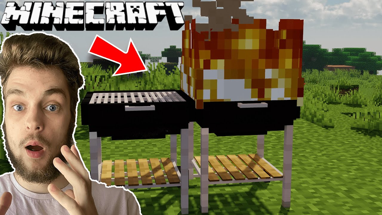 The Grill Mod Minecraft 1.16.5 BBQ PARTY!!! - YouTube