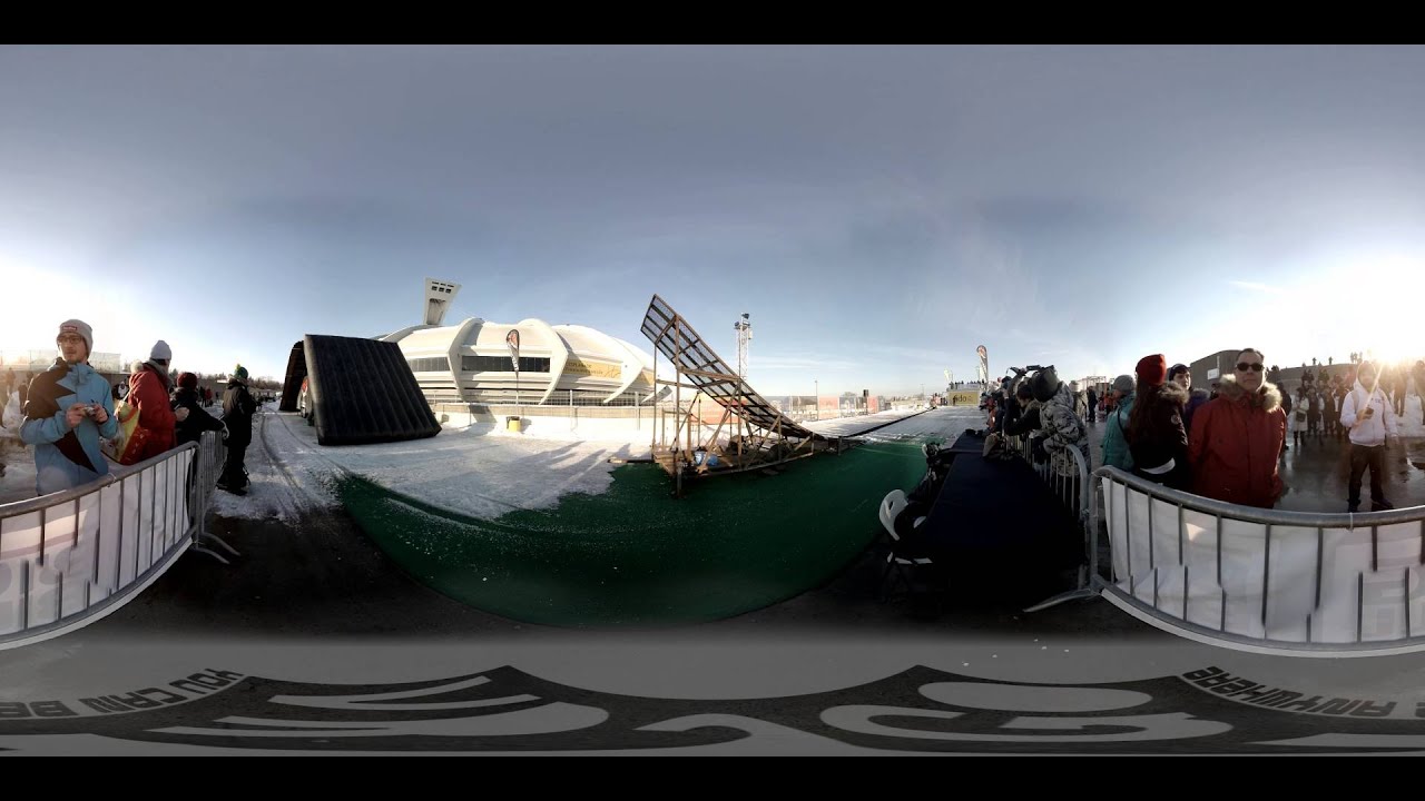 VR2GO - Barbegazi 2016: Snowmobile Freestyle (4K 360 Video w/ Binaural Audio) - YouTube