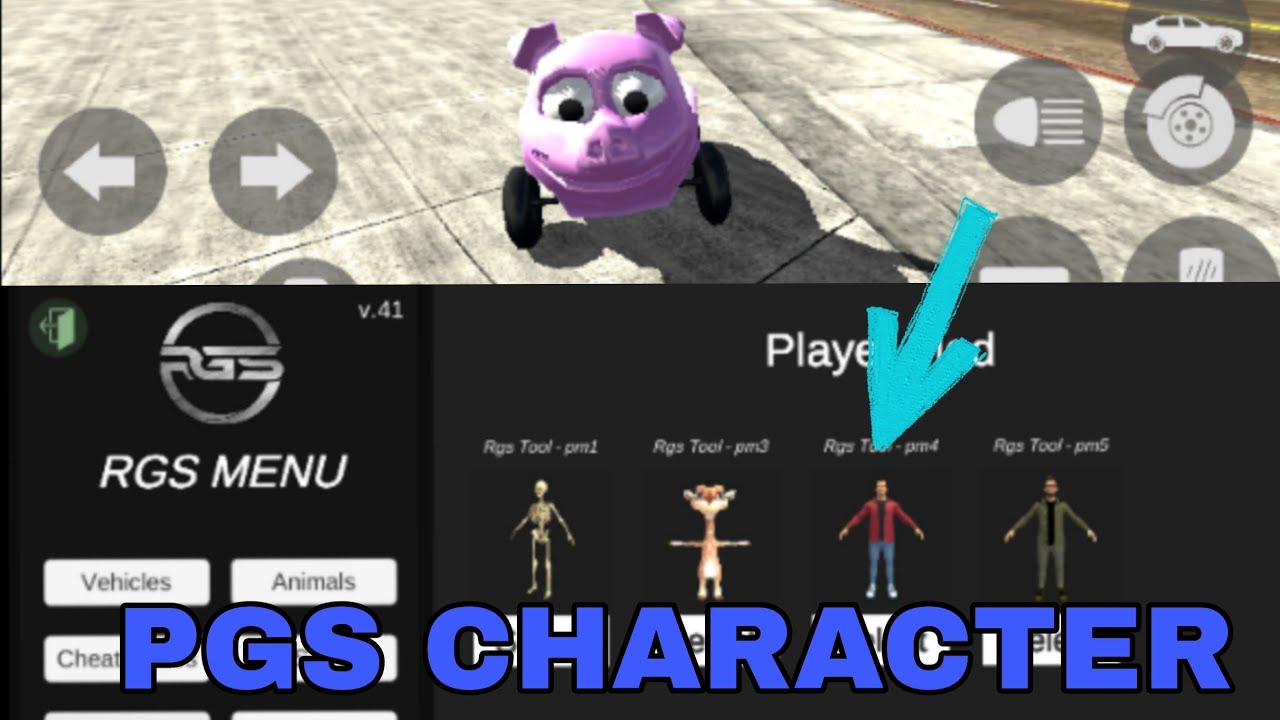 Pgs Character + Pig Car Cheat Code 🤑 in Indian Bike Driving 3d || Indian Bike Driving 3d New ...