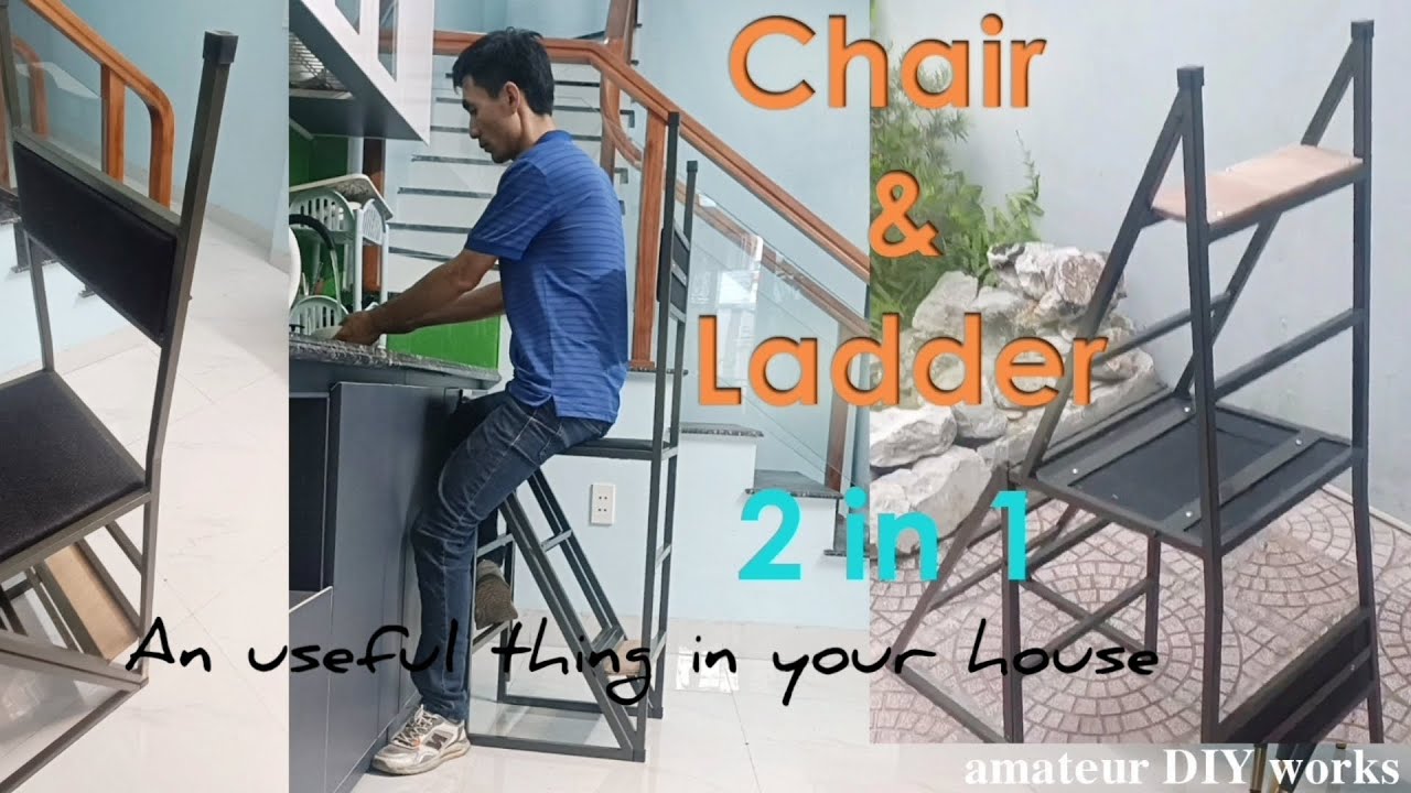 Simple Chair & Ladder, 2 in 1 Making - YouTube