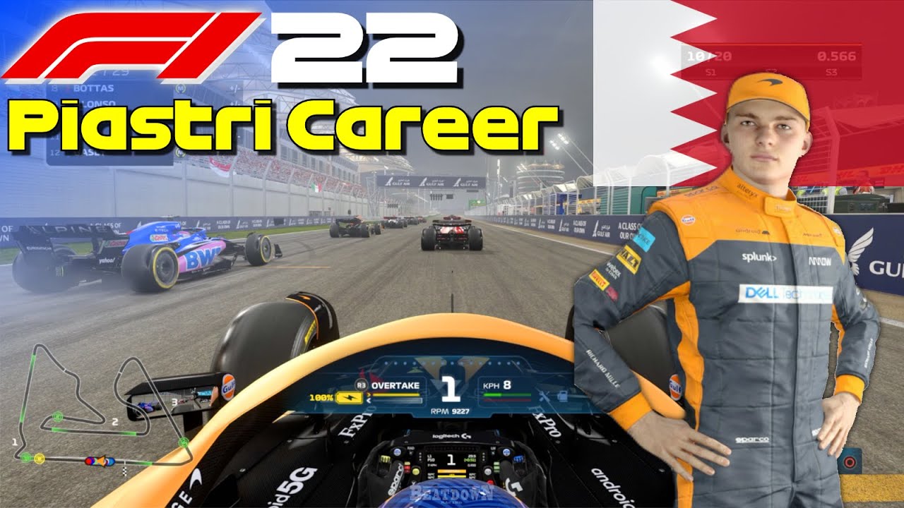 F1 22 - Piastri Career Mode #1: Bahrain GP - YouTube