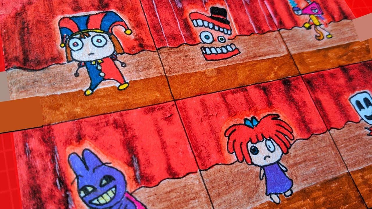 Drawing The Amazing Digital Circus Pets In Among us : All Characters ...
