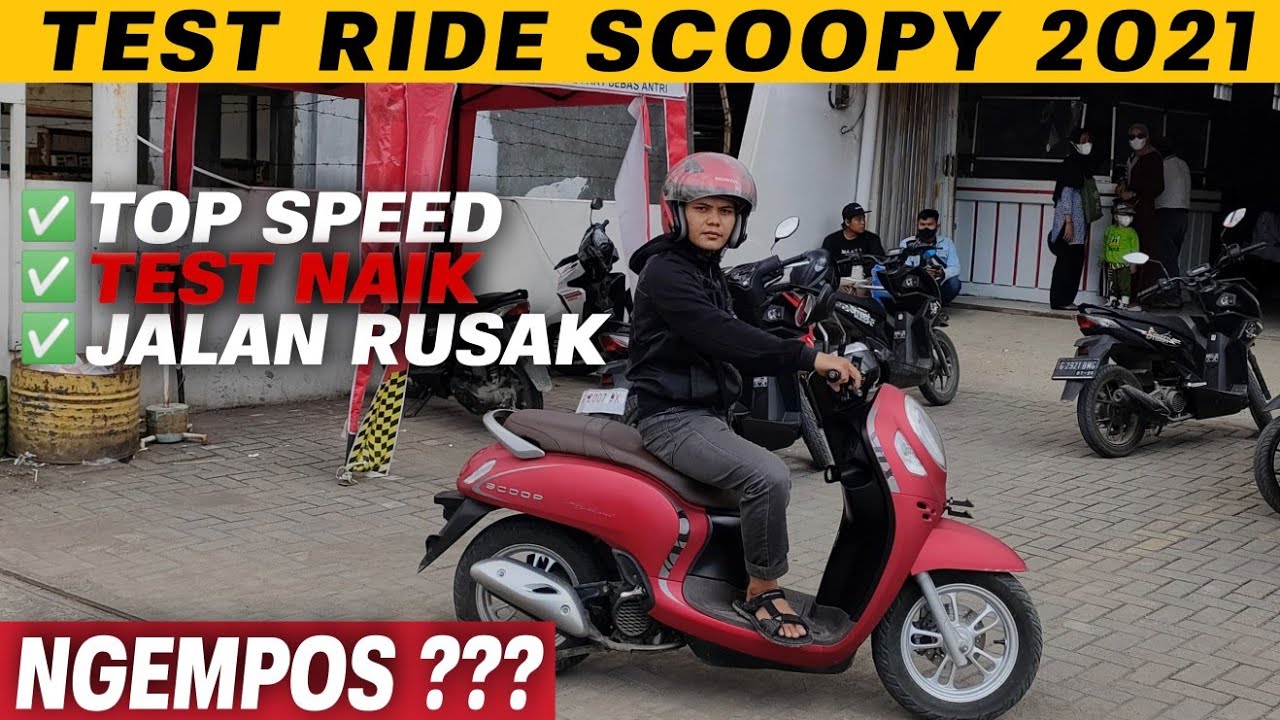TEST RIDE SCOOPY 2021 BENARKAH NGEMPOOOS ‼️⁉️ KITA BUKTIKAN - YouTube