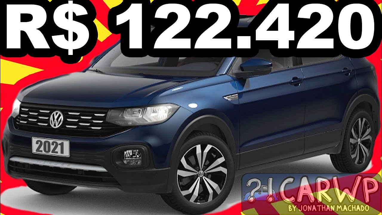 SHOWROOM R$ 122.420 Volks T-Cross 2021 Comfortline 200 TSI Azul Norway ...