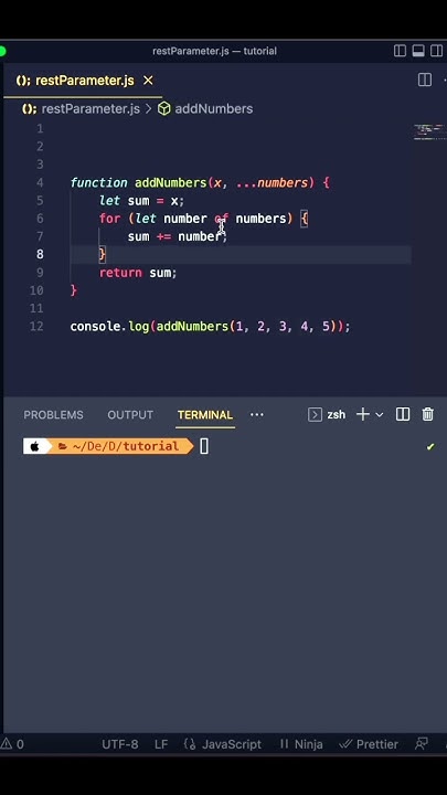 How To Use Rest Parameters In Javascript ! - Youtube