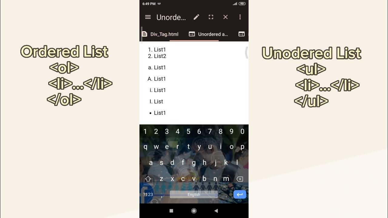 Ordered List and unordered List « ol, ul tag » #09 - YouTube