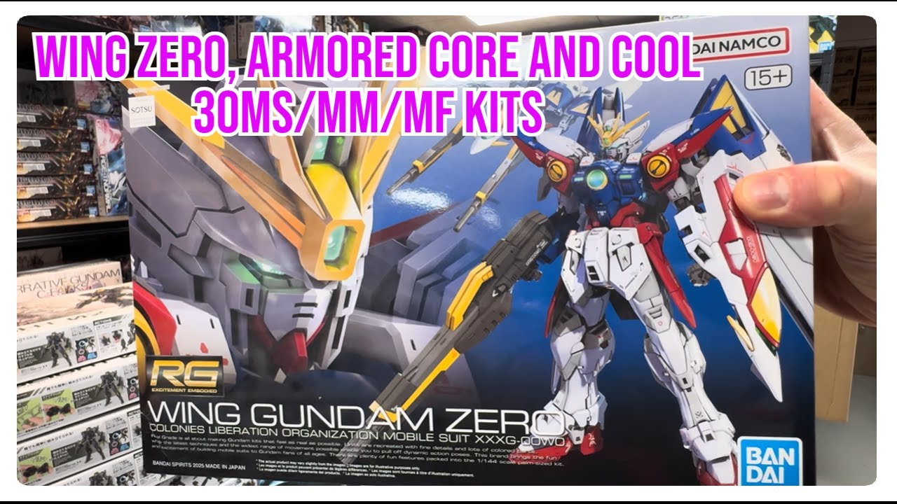 2 pallets of fresh new Gunpla. Wing Zero, Armored Core and cool 30MS/MM ...