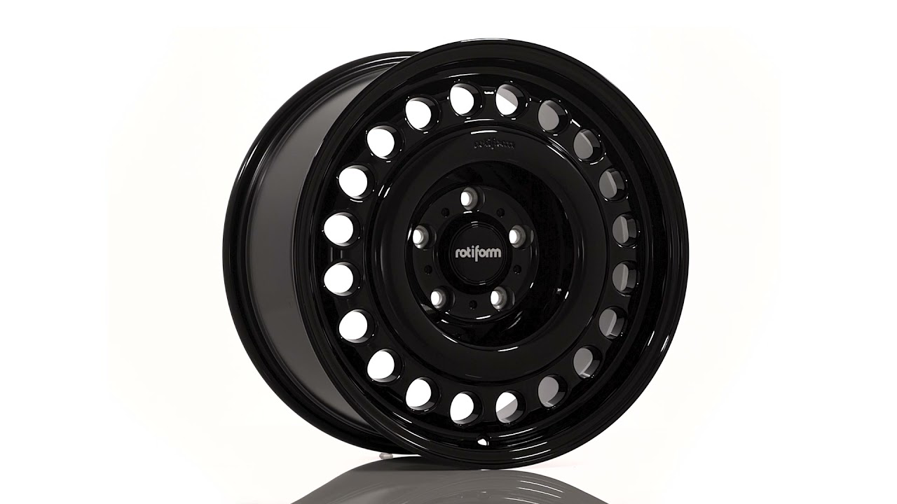 ROTIFORM WHEELS STL - 18X9 - GLOSS BLACK - YouTube