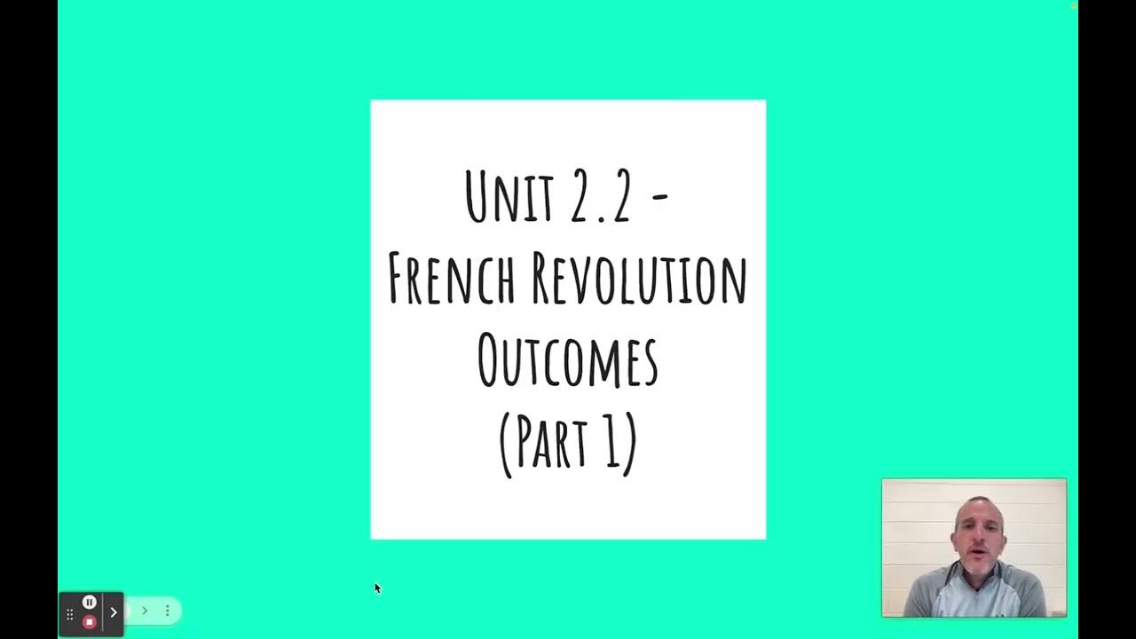 NY Global Regents: 2.2 - French Revolution Outcomes (Part 1) - YouTube