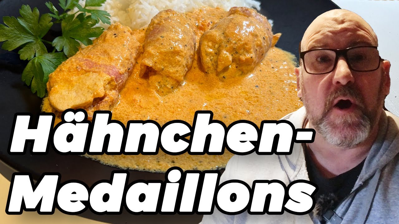Hähnchen-Medaillions mit Bacon - YouTube