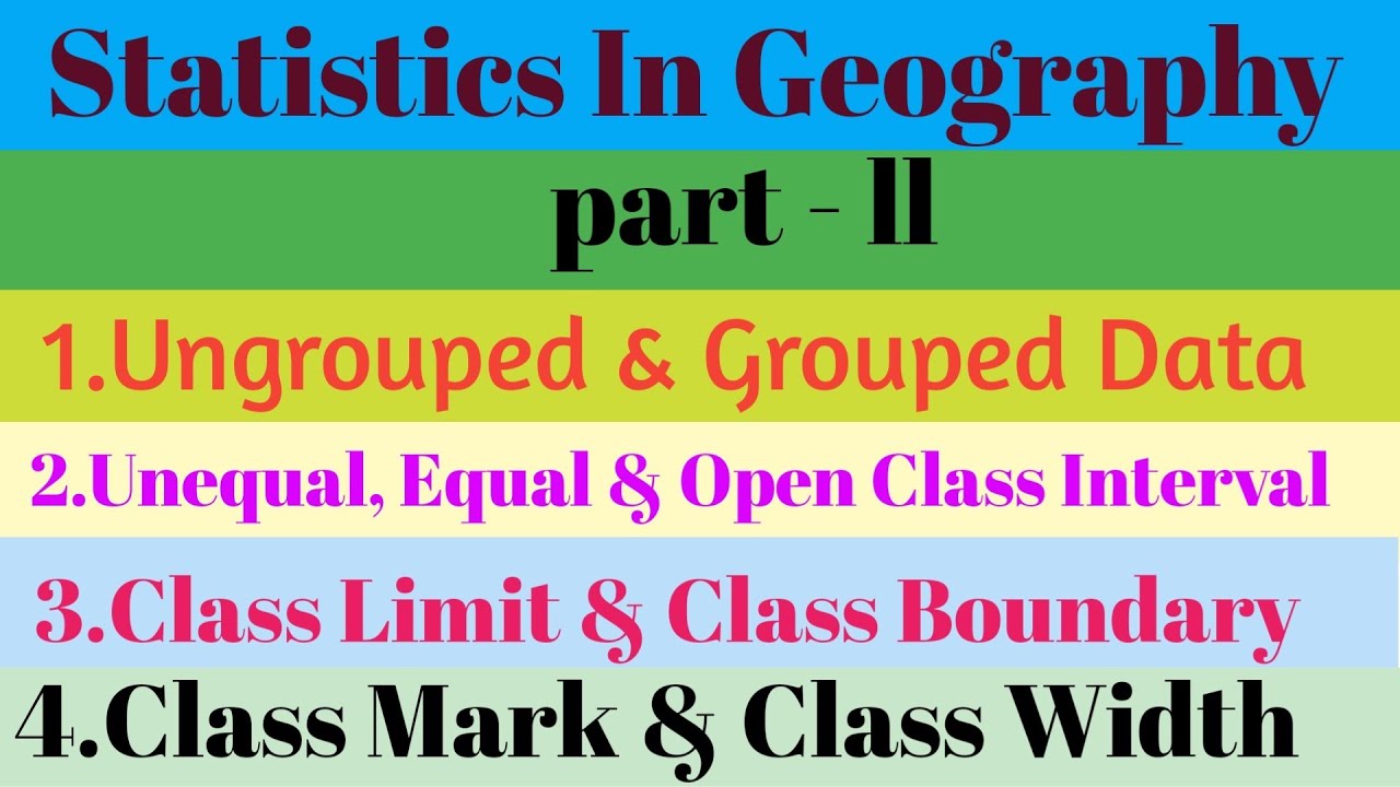 Statistics In Geography#geographytuition# - YouTube