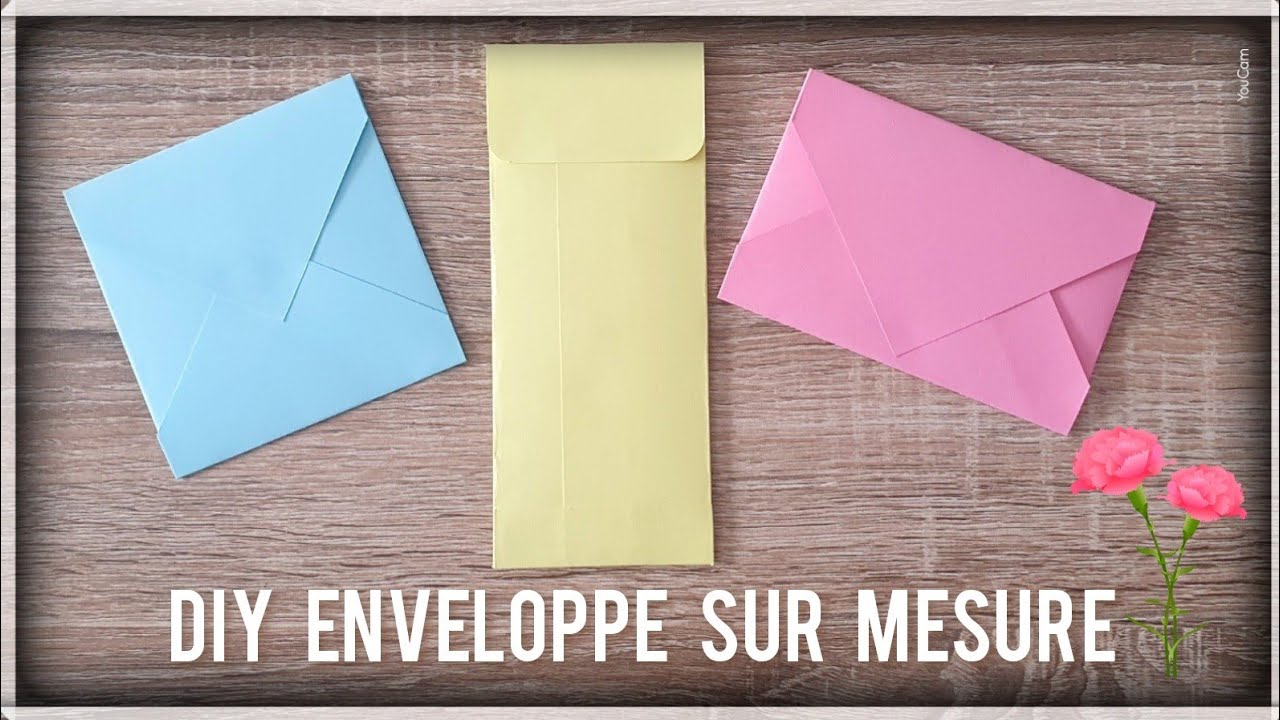 DIY facile | 3 types d'enveloppes sur mesure (selon taille carte ...