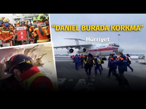 Alman kurtarma görevlisi enkaz altındaki kadına Türkçe moral verdi: “Daniel burada korkma”