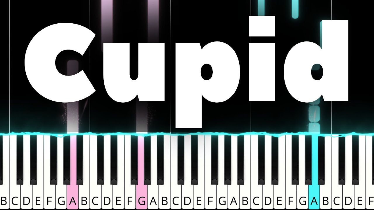 Cupid - FIFTY FIFTY. EASY Piano Tutorial. Sheet music + Synthesia - YouTube