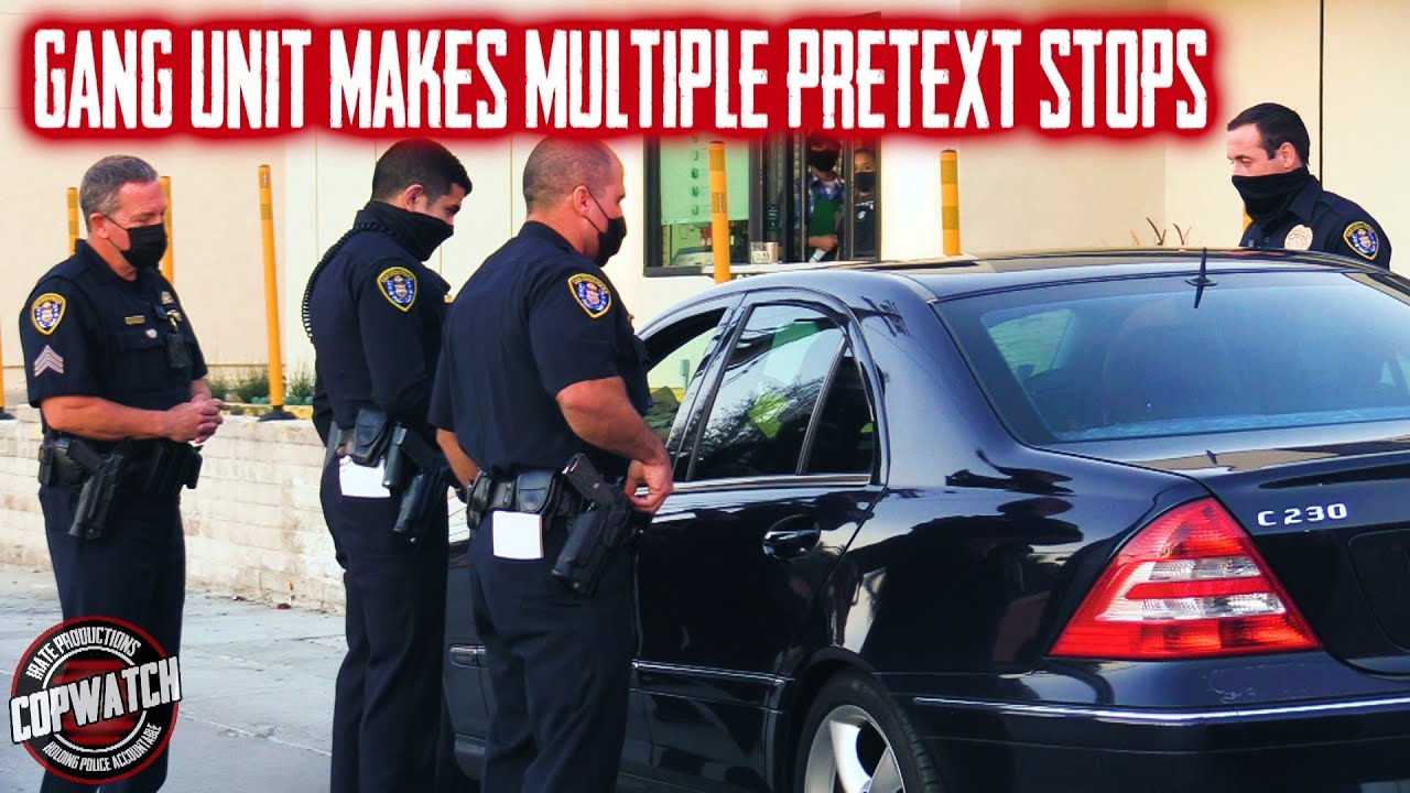 Gang Unit Makes Multiple Pretext Stops & Blocks Handicap Spot ...