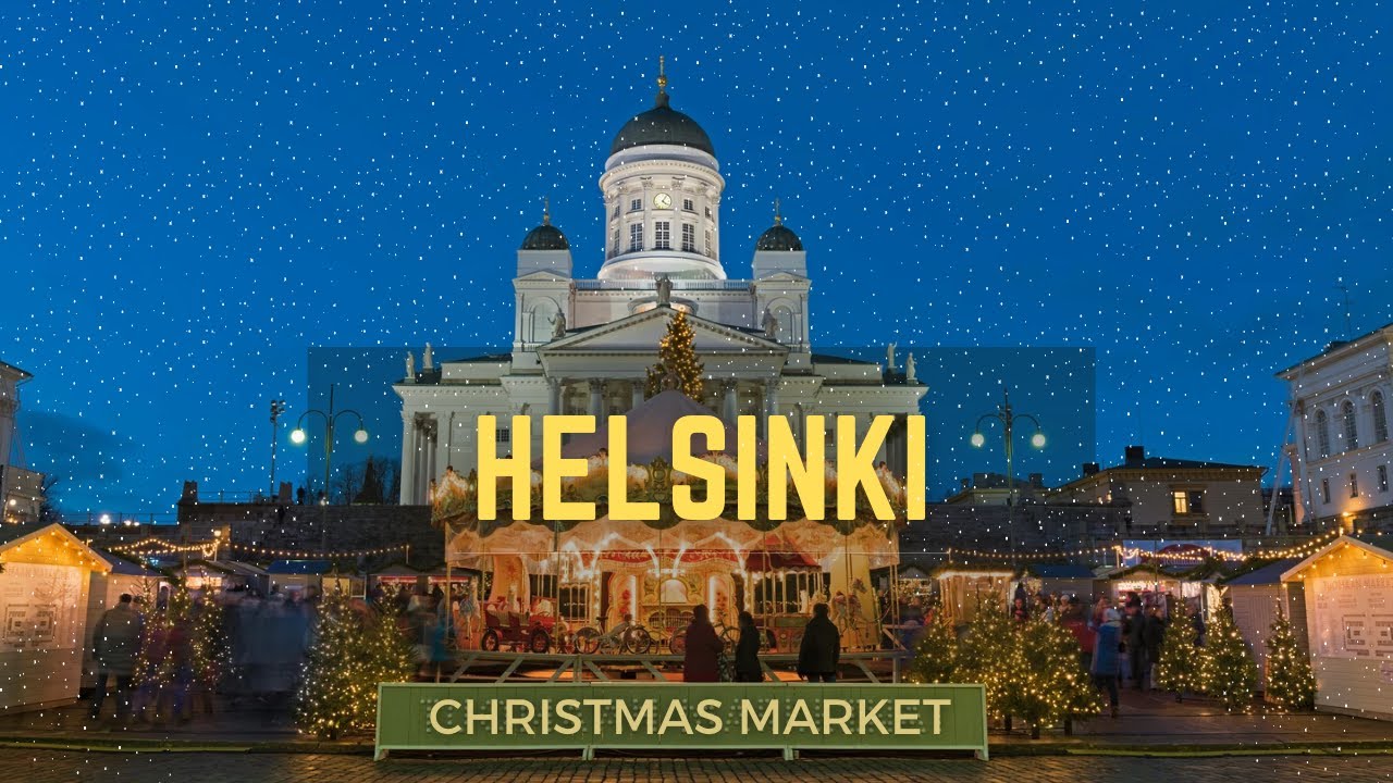 [4K] Christmas Market Helsinki | Walking tour Christmas in Helsinki ...
