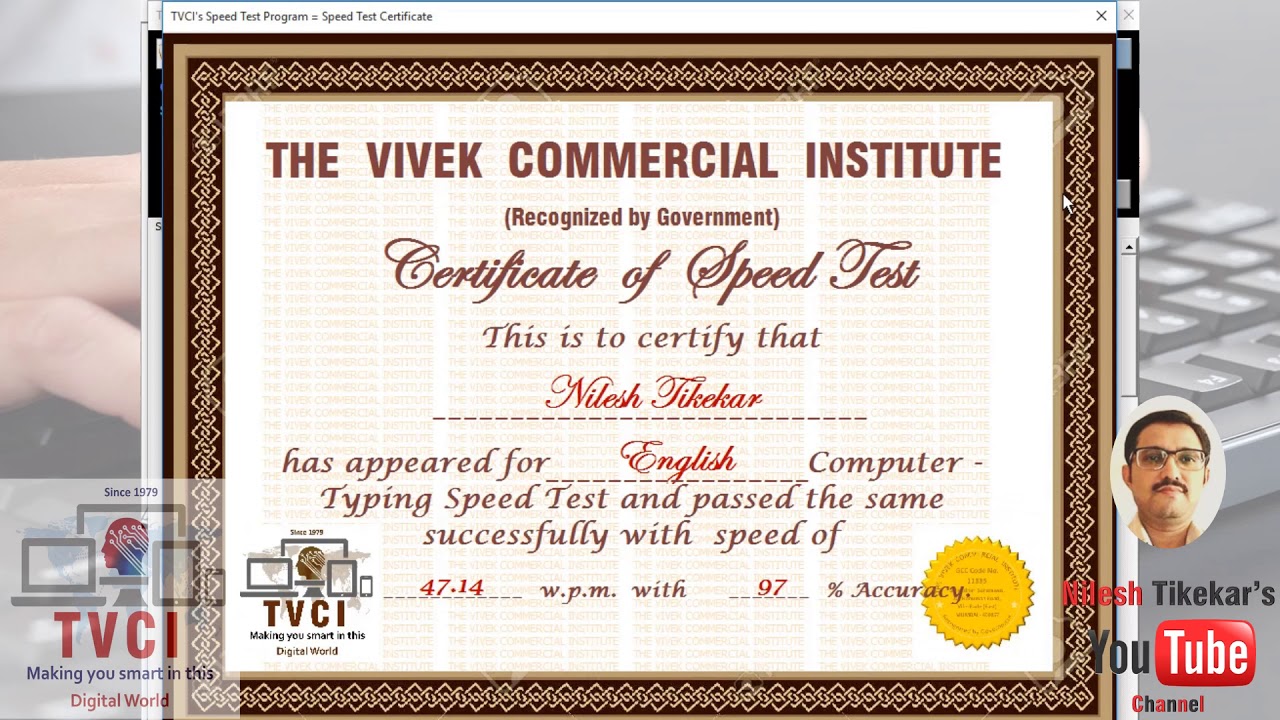 TVCI SPEED TEST - PROGRAM - YouTube