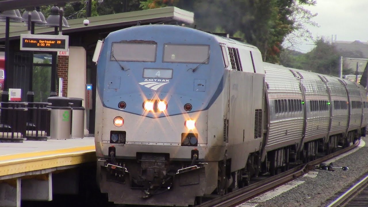 Weekday CT Rail & Amtrak Railfanning at Wallingford - YouTube