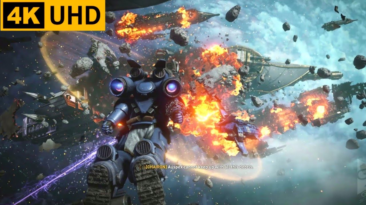 Space Marine 2 flying Jump From Plane Scene 4K ULTRA HD - Warhammer 40k ...