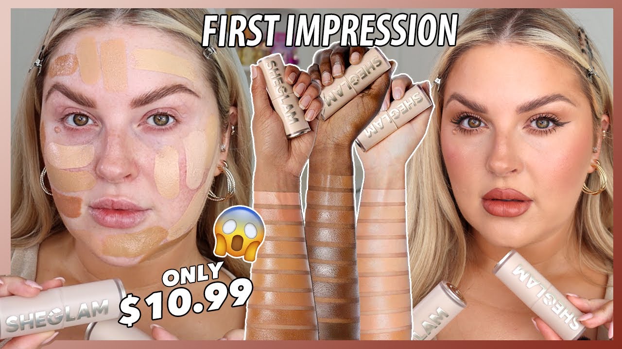 $10.99 😱 first impression & full swatches! 🛒 SHEGLAM SKIN MAGNET ...
