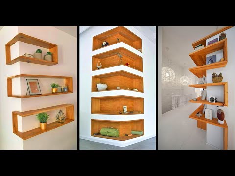 DIY wooden wall corner design ideas| modern wooden wall corner designs ...