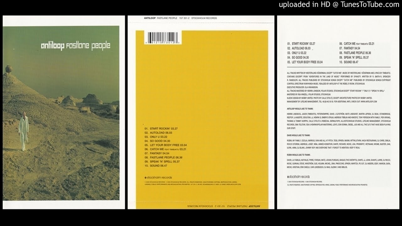 Antiloop – Let Your Body Free (Track taken from the album Fastlane ...