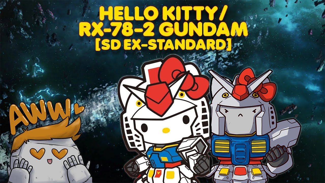 Gunpla : Hello Kitty / RX-78-2 Gundam SD - YouTube