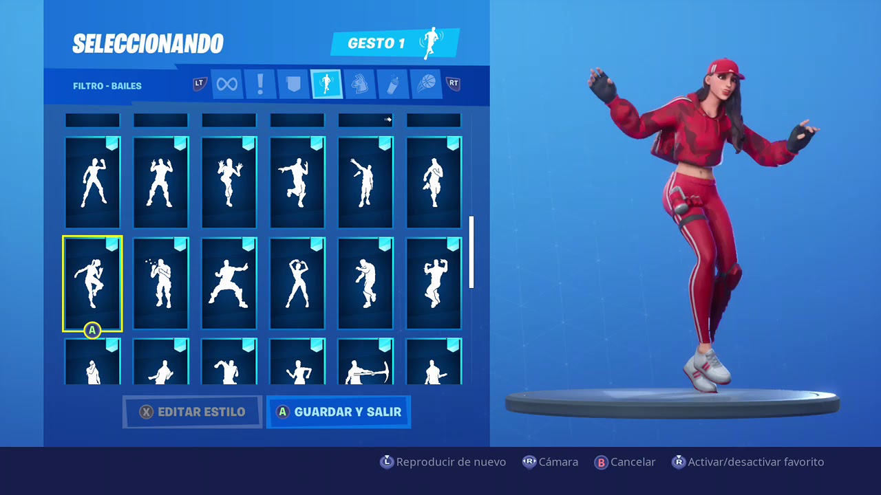 Skin Rubí baila todos mis gestos | Fortnite | - YouTube