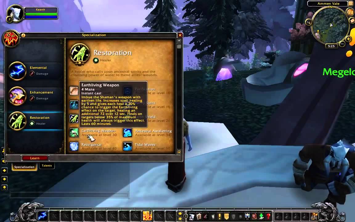 WoW Warcraft - Mists of Pandaria Beta - Shaman Class Talent Tree Spec ...
