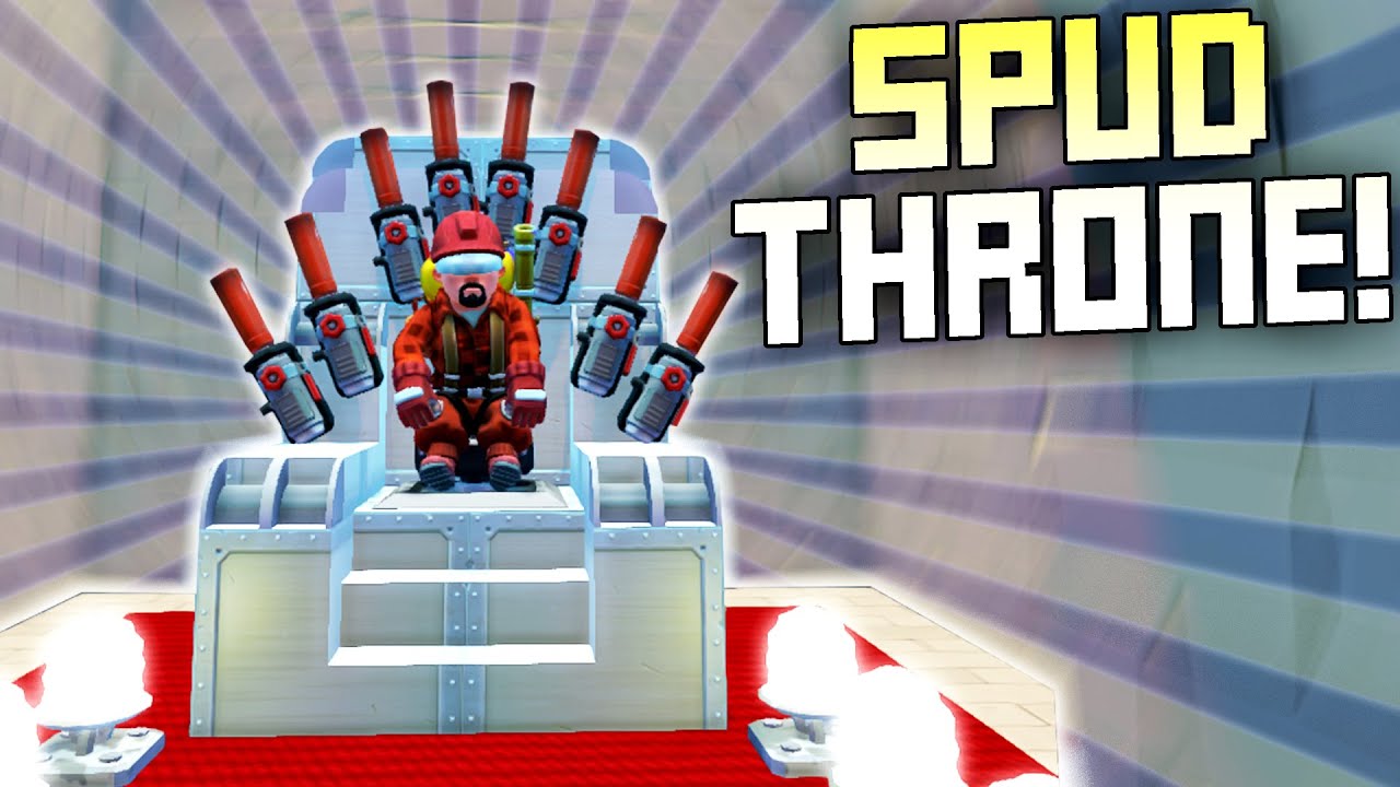 The Spud Throne Room! Massive Base Building Progress! - Scrap Mechanic ...