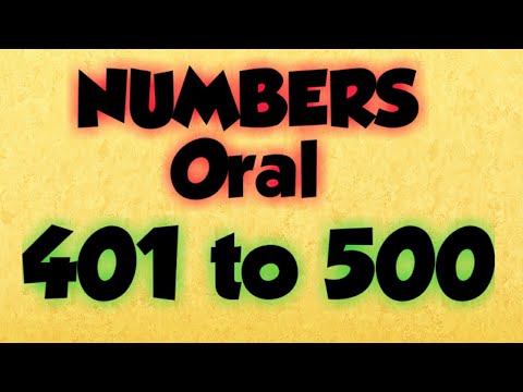 #401-500 #Numbers || counting from 401 to 500 || oral - YouTube